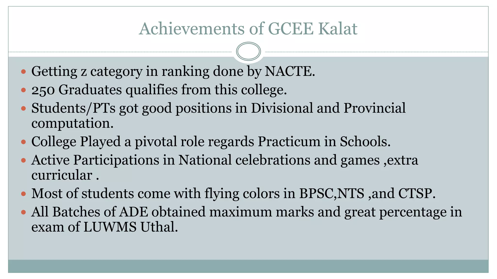 Gcee kalat | PPT