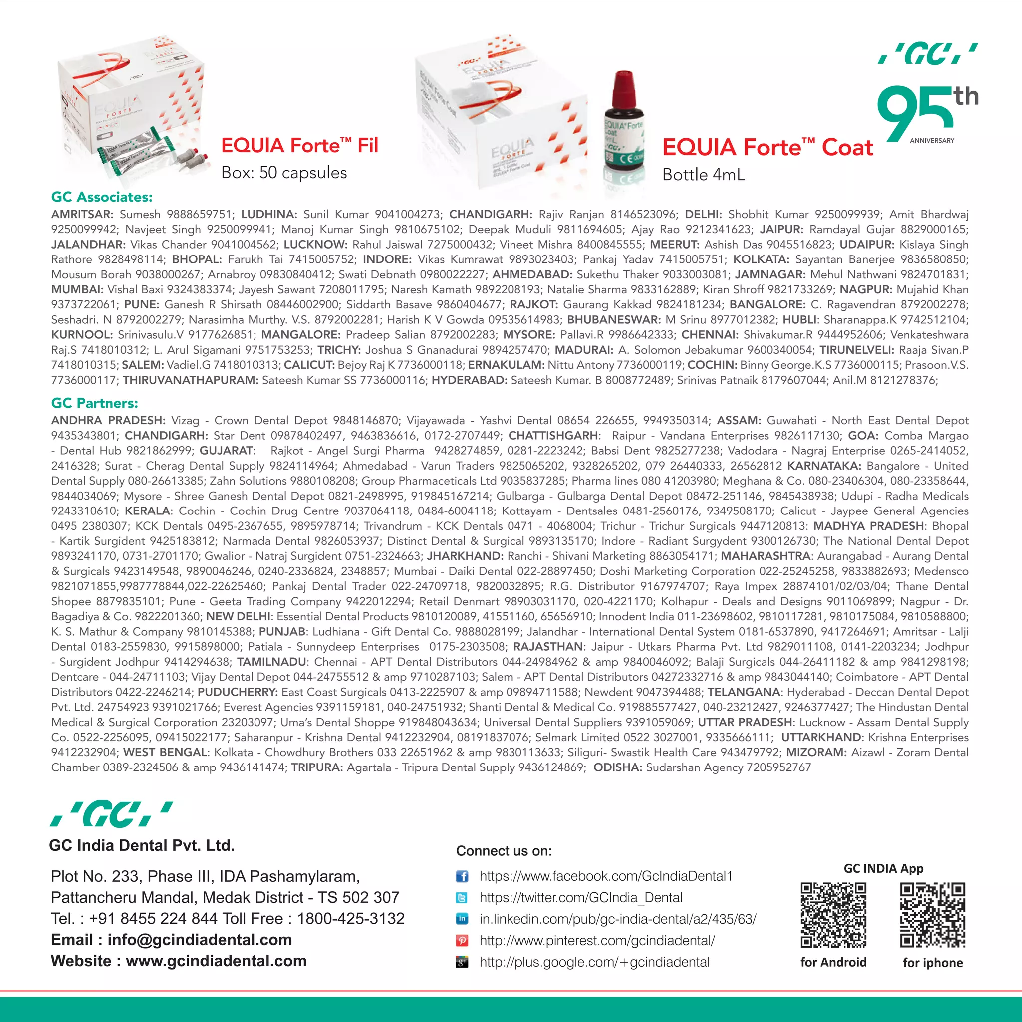 GC EQUIA Forte Fil Bulk Fill Capsule From GC India Dental. | PDF