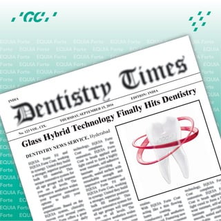 GC EQUIA Forte Fil Bulk Fill Capsule From GC India Dental. | PDF