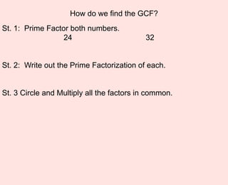 Greatest Common Factor | PPTX
