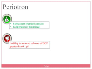 Gingival crevicular fluid | PPTX