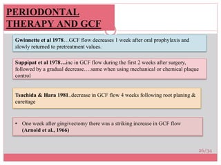 Gingival crevicular fluid | PPTX