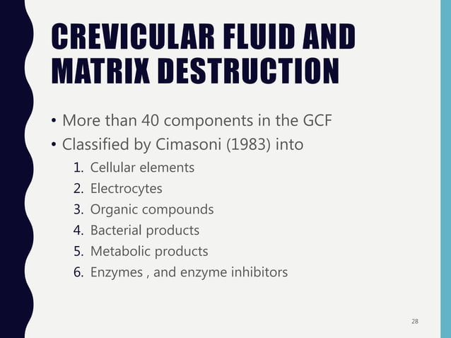 Gingival crevicular Fluid | PPTX | Dental Health | Diseases and Conditions