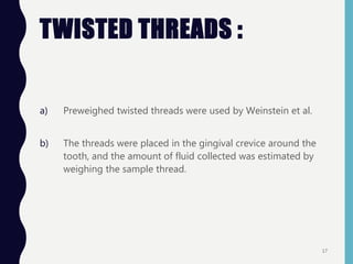 Gingival crevicular Fluid | PPT