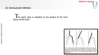 Gingival Crevicular Fluid (GCF/ Sulcular Fluid) | PPTX