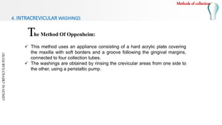 Gingival Crevicular Fluid (GCF/ Sulcular Fluid) | PPTX