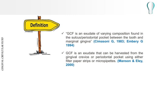 Gingival Crevicular Fluid (GCF/ Sulcular Fluid) | PPTX