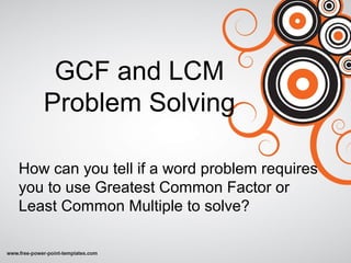 Gcf and lcm | PPT
