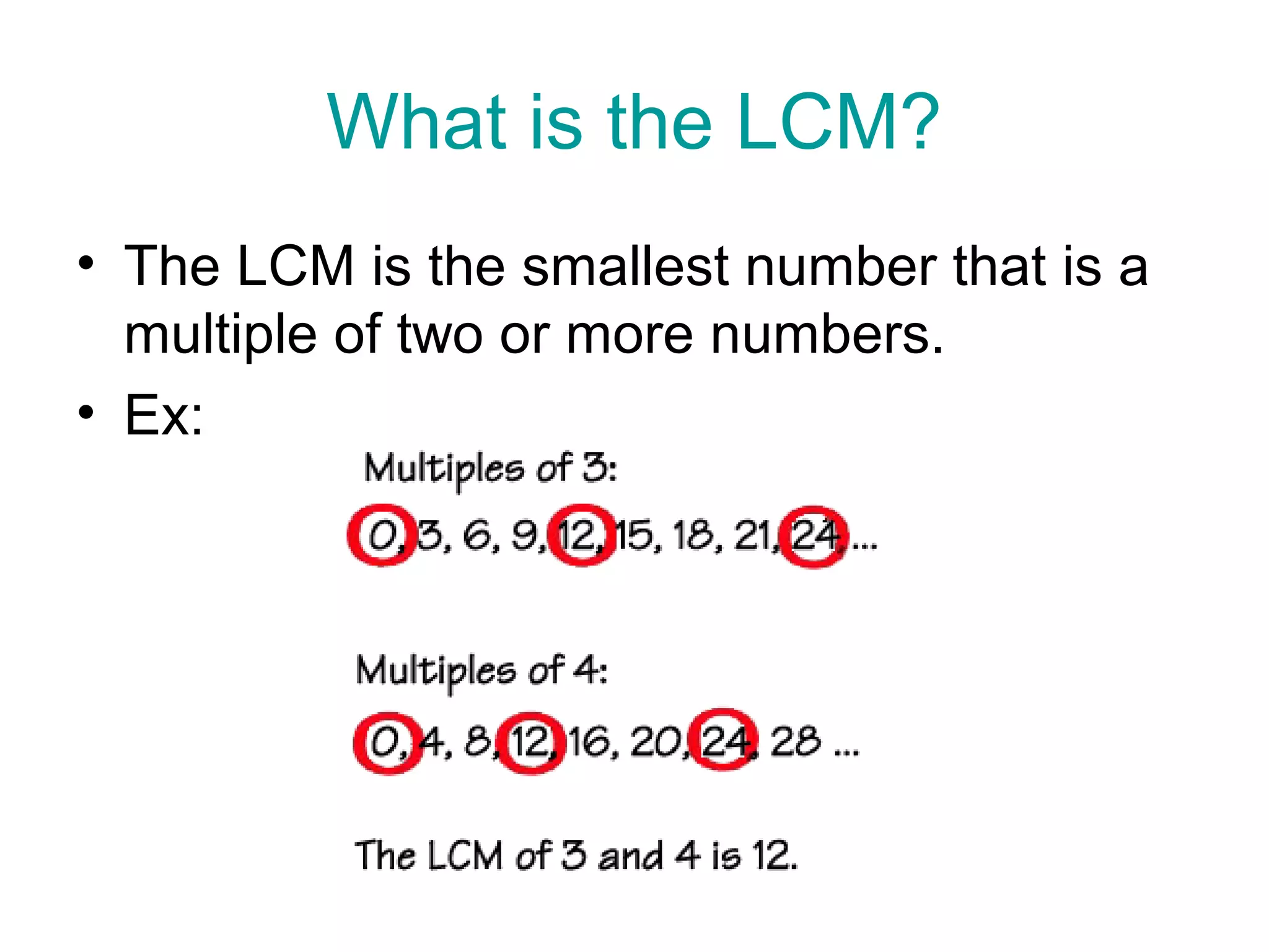 Gcf and lcm 1 | PPT