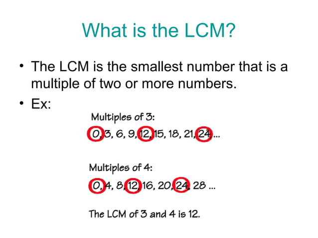 Gcf and lcm 1 | PPT