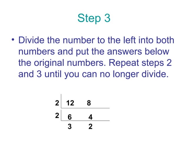 Gcf and lcm 1 | PPT