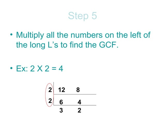 Gcf and lcm 1 | PPT