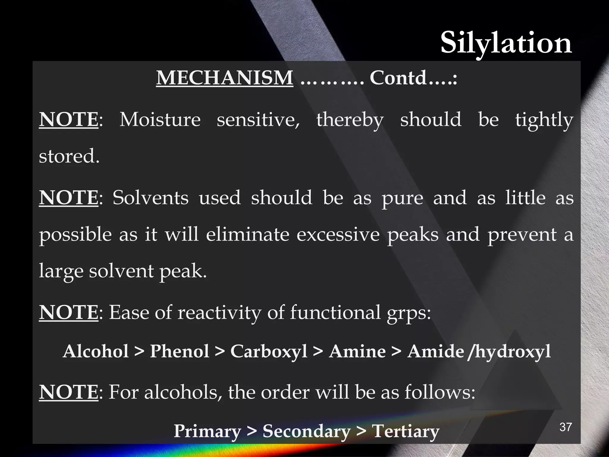 Derivatization in GC | PPT