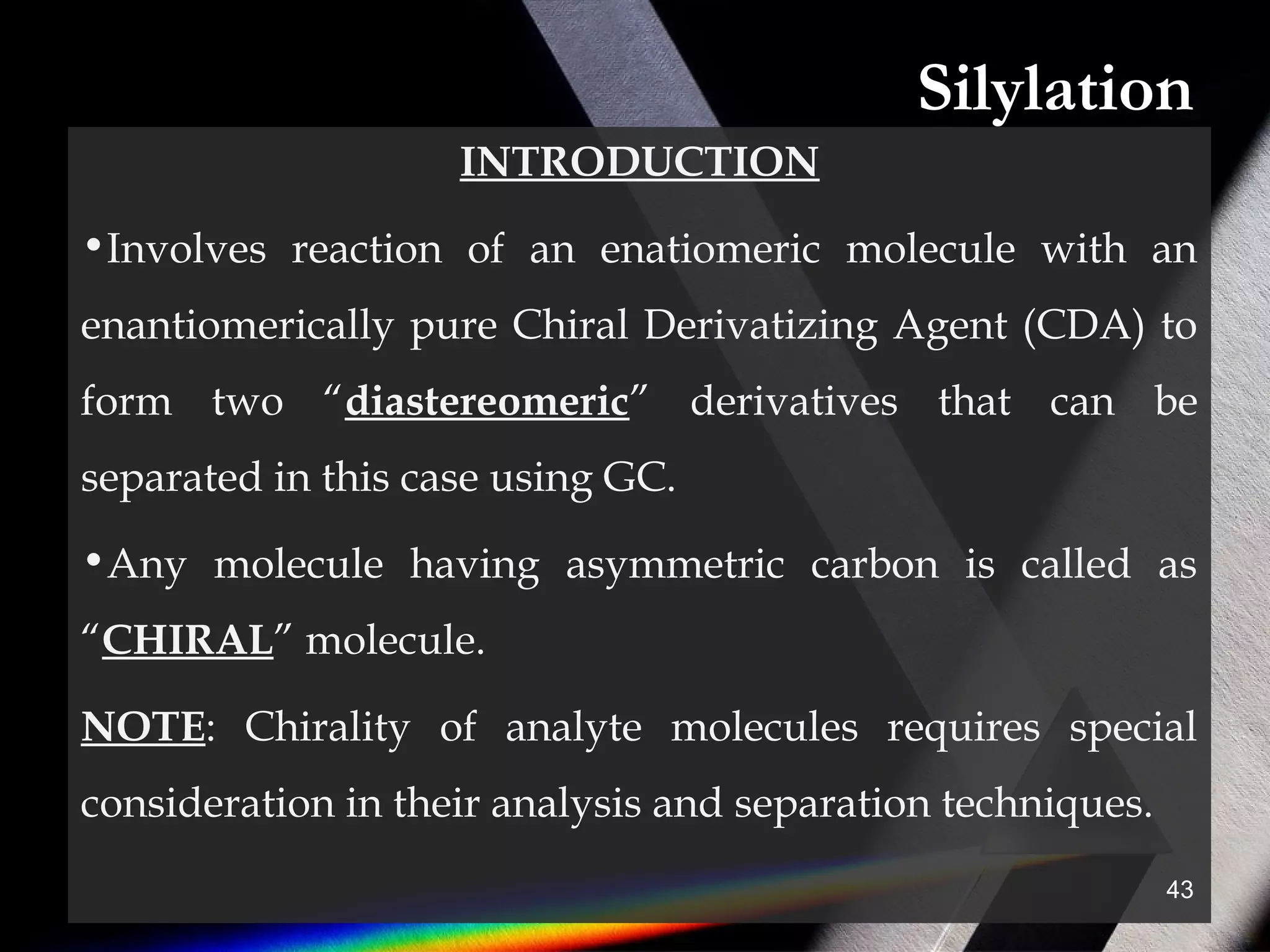 Derivatization in GC | PPT