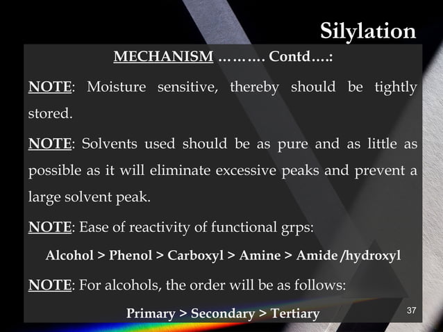 Derivatization in GC | PPT | Chemistry | Science