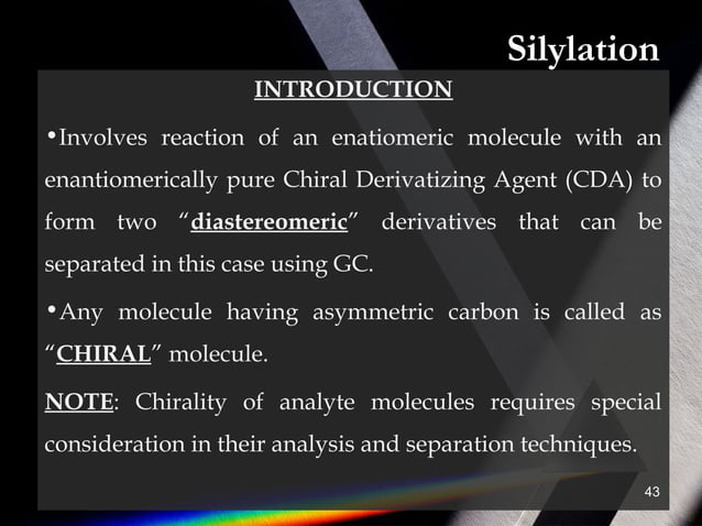 Derivatization in GC | PPT