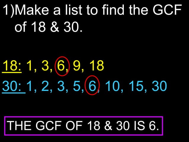 GCF LCM.ppt | Science