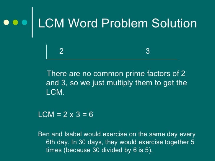 Gcf lcm problem solving