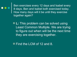 Gcf Lcm Word Problems | PPT