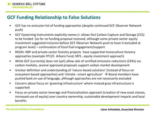GCF projects types, approaches & relationship to false solutions | PPT