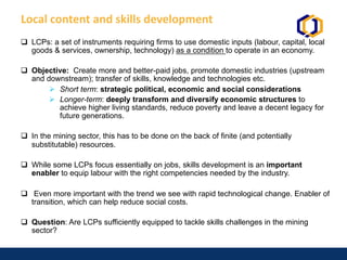 Skills development in the mining sector: Making more strategic use of ...