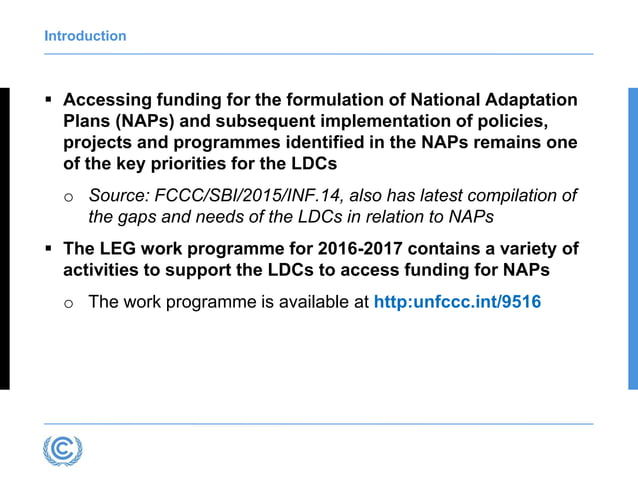 The sample NAP process based on the UNFCCC NAP technical guidelines | PDF