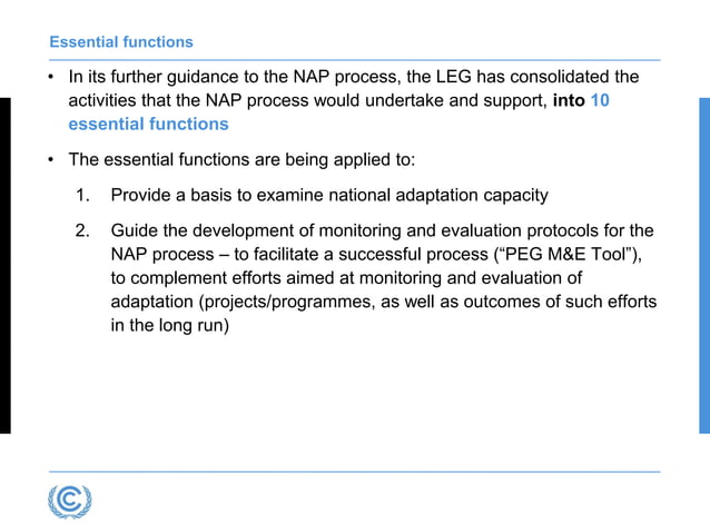 The sample NAP process based on the UNFCCC NAP technical guidelines | PDF
