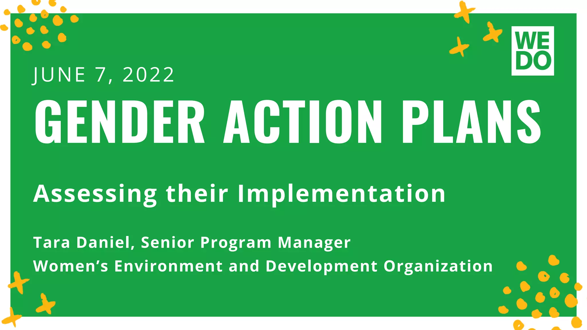 Gender Action Plans: Assessing their implementation | PPT