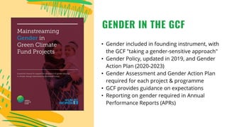 Gender Action Plans: Assessing their implementation | PPTX