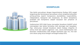 Budaya Perusahaan dan GCG | PDF
