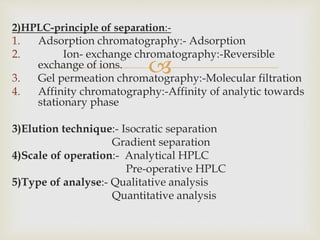 Gc & gc vs hplc | PPTX | Chemistry | Science