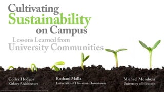 Sustainability On College Campuses – ETDKHL