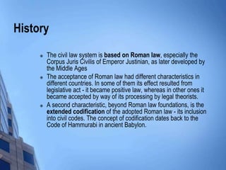 Gcg major legal system | PPTX