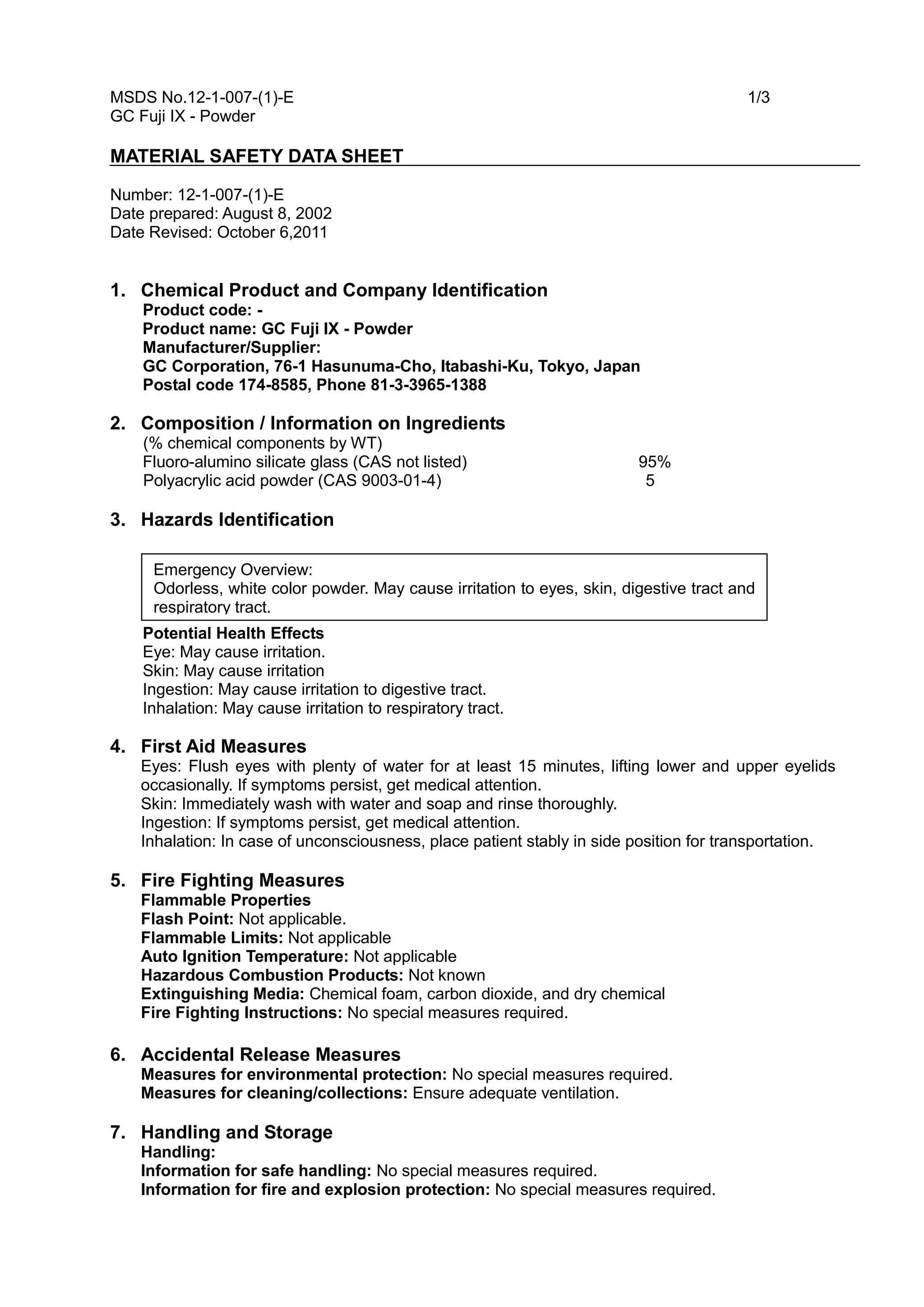 Gc gold label 9 Extra High Strength Posterior Powder - GC India Dental ...