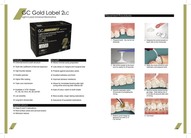 GC Gold Label (GC): Glass Ionomers (GIC): gcindiadental.com