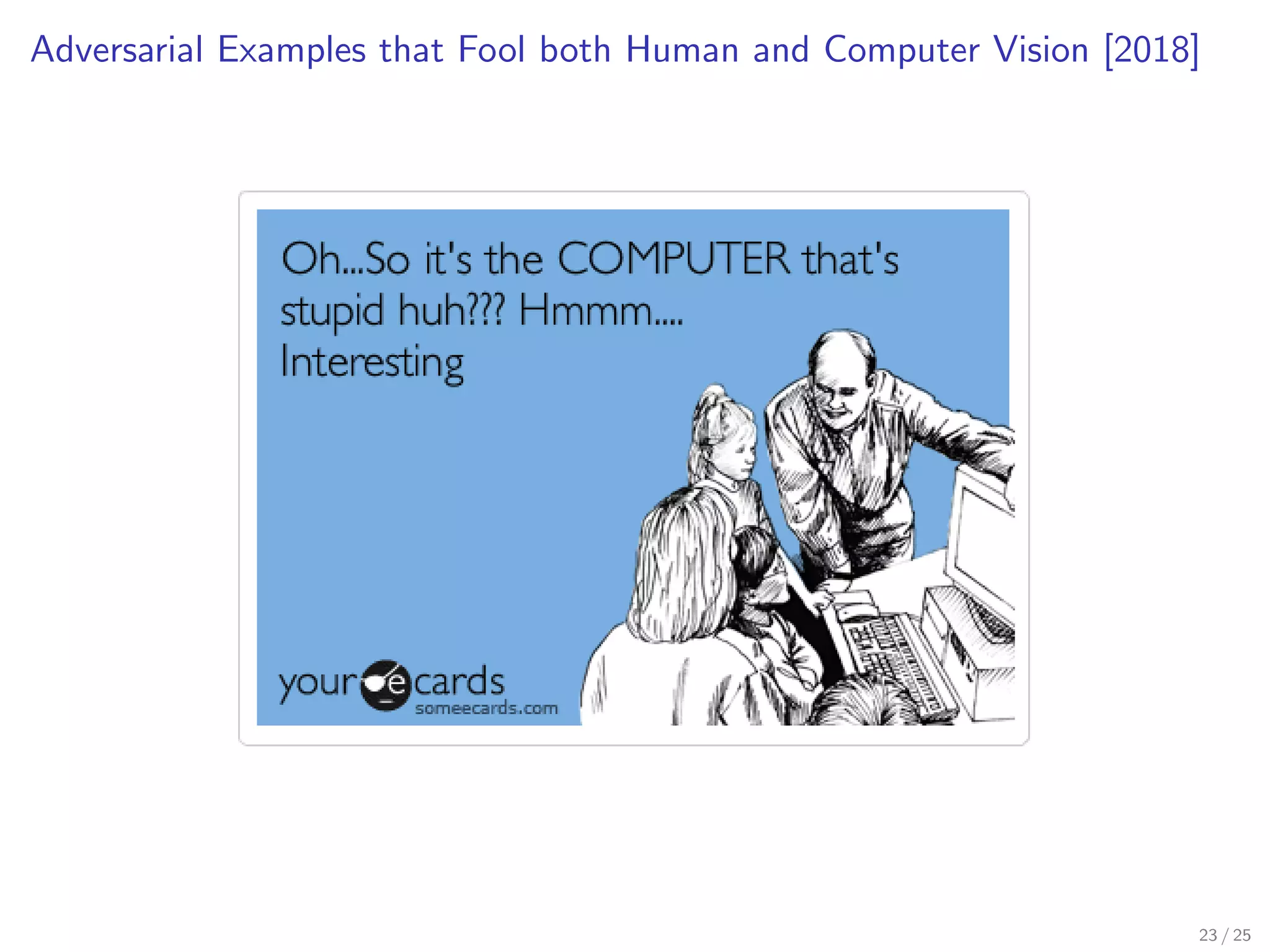 Adversarial examples in deep learning (Gregory Chatel) | PDF | Computing | Technology & Computing