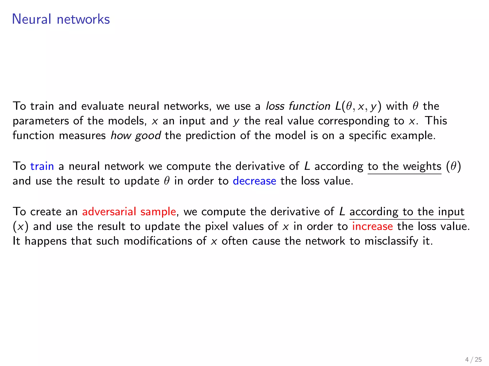 Adversarial examples in deep learning (Gregory Chatel) | PDF | Computing | Technology & Computing