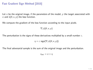 Adversarial examples in deep learning (Gregory Chatel) | PDF ...
