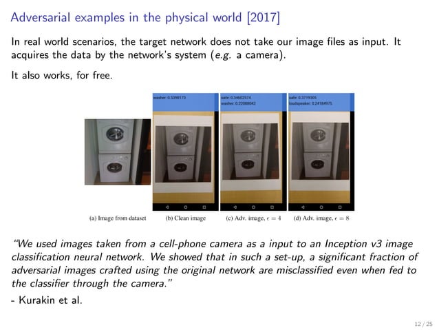 Adversarial examples in deep learning (Gregory Chatel) | PDF ...