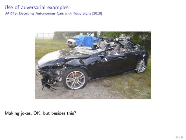 Adversarial examples in deep learning (Gregory Chatel) | PDF | Computing | Technology & Computing
