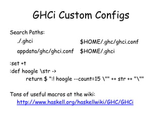 GHCi: More Awesome Than You Thought | PPTX | Programming Languages ...