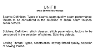 Garment construction and process flow in spredding and cutting | PPTX