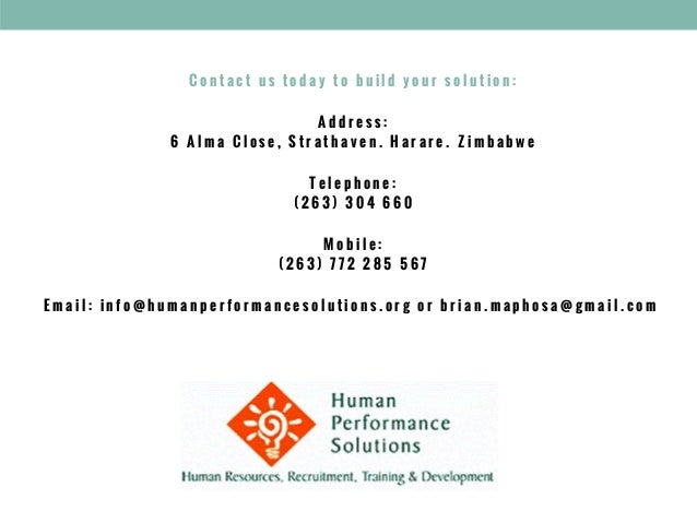 Gc index marketing- Human Performance Solutions | PPT