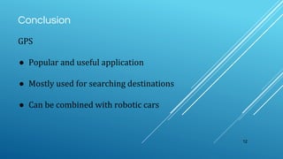 GPS and its Application | PPTX