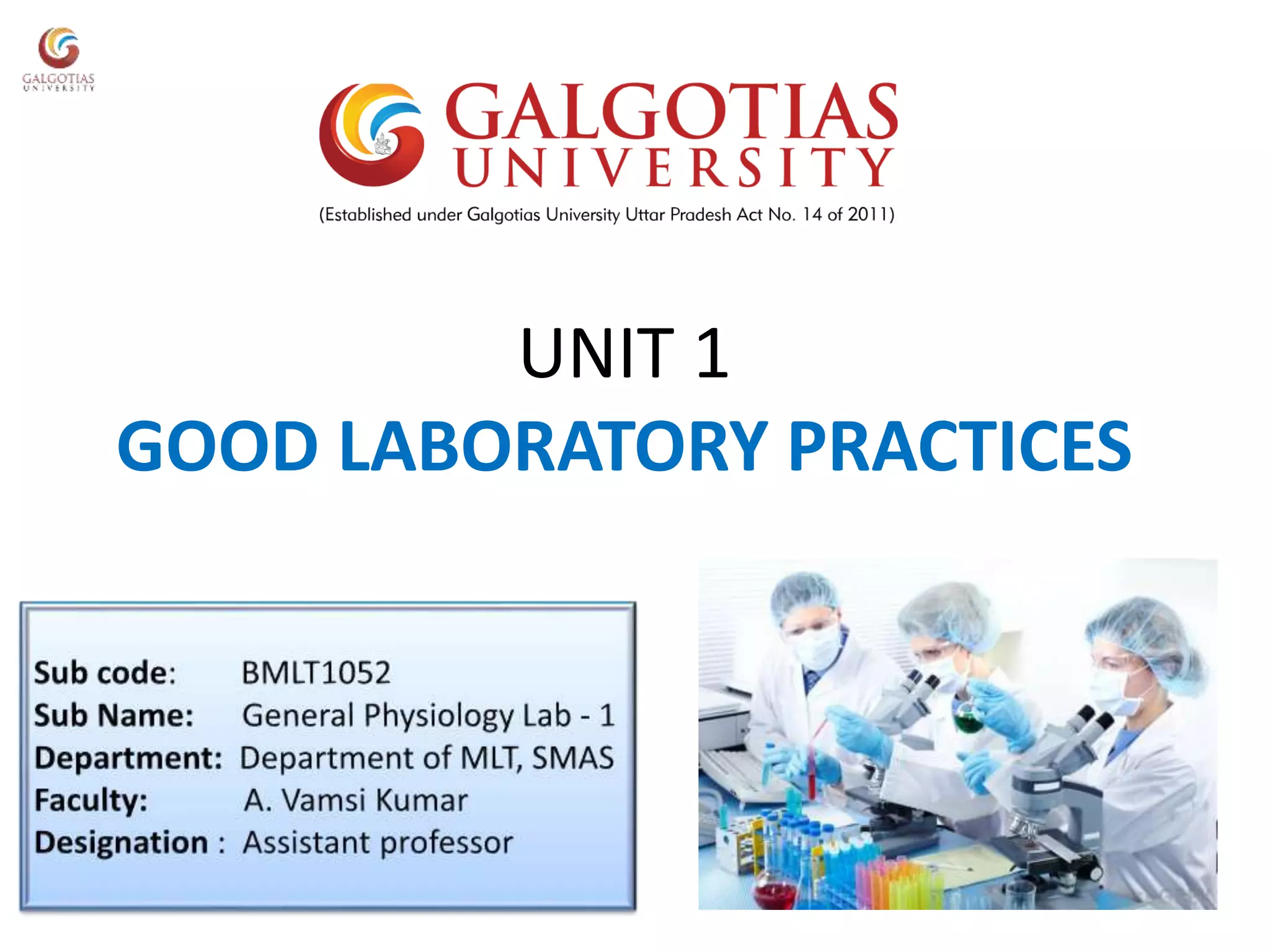 Good clinical laboratory practices | PPTX