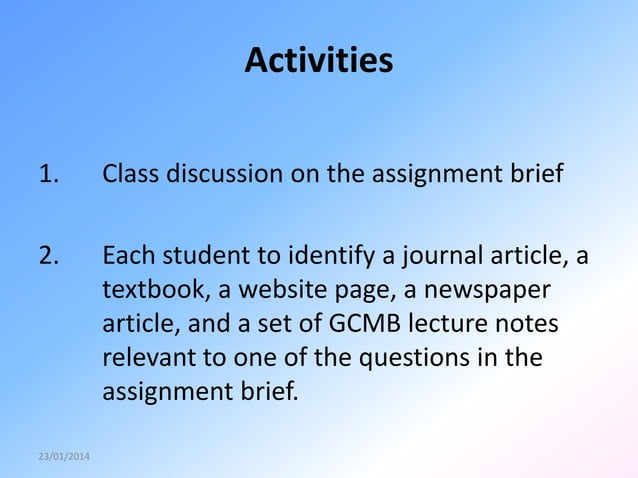 Gcmb tutorial 7 | PPTX | Homework and Study | Education