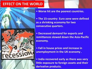 Recession 2008 : Comparison with The Great Depression | PPTX