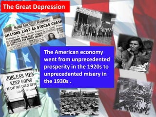 Recession 2008 : Comparison with The Great Depression | PPTX