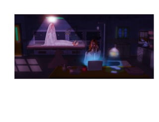 GHOST CAT morgue characters CONCEPT DRAWING | PPT