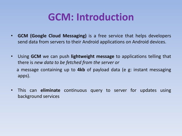 Gcm presentation | PPT